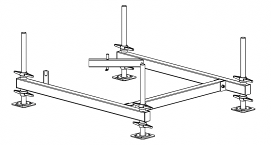 HT34-Ballast Frame Black | HT34 Tower | Truss & Suspension | Fos ...